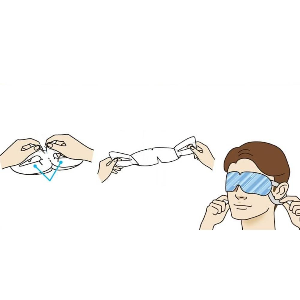 Kao MegRhythm Warming Menthol Steam Eye Mask 5 Sheets – Japanese Taste
